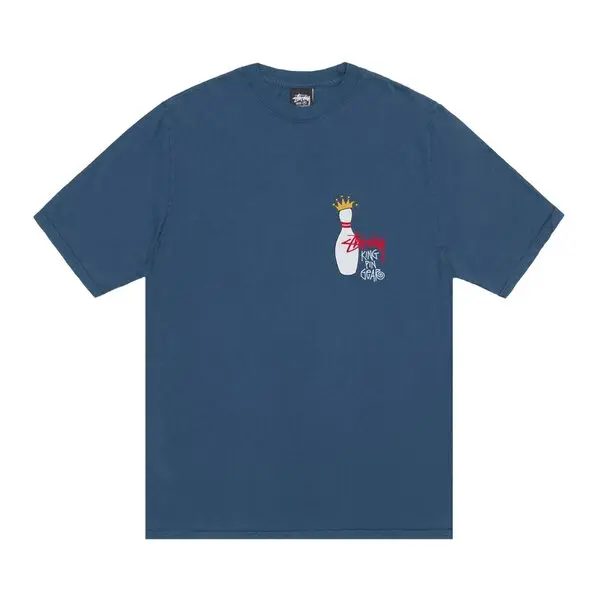 StÜssy Pigment Dyed Kingpin Tee 'navy - Blue