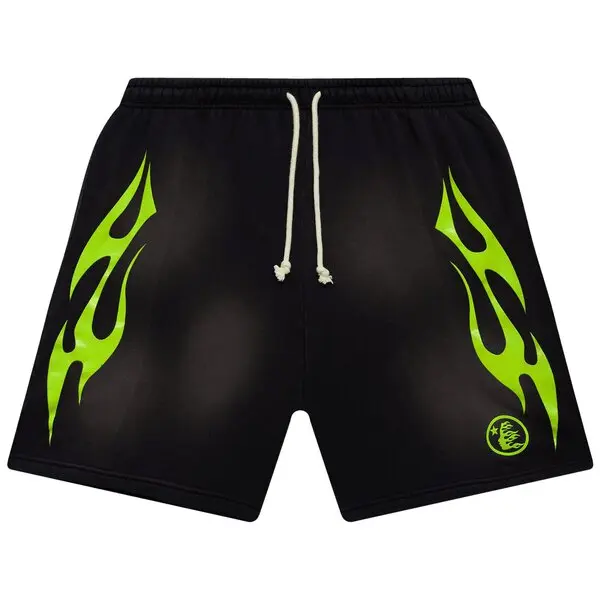 HELLSTAR Flame Shorts - Black