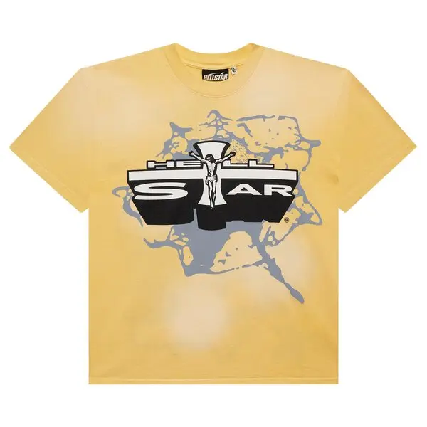 HELLSTAR Jesus T-shirt - Yellow