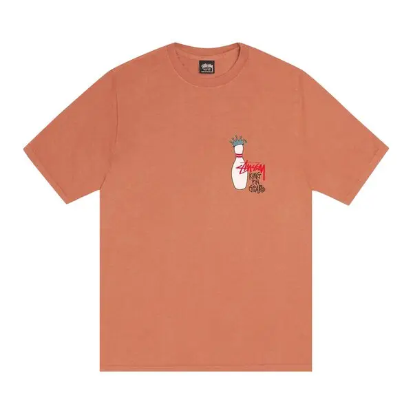 StÜssy Pigment Dyed Kingpin Tee 'rust - Orange