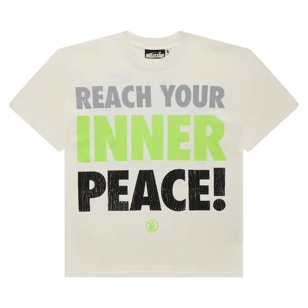 HELLSTAR Peace T-shirt 'white - Cream