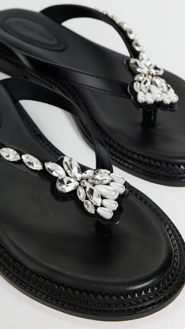 Simone Rocha Embellished Thong Sandals