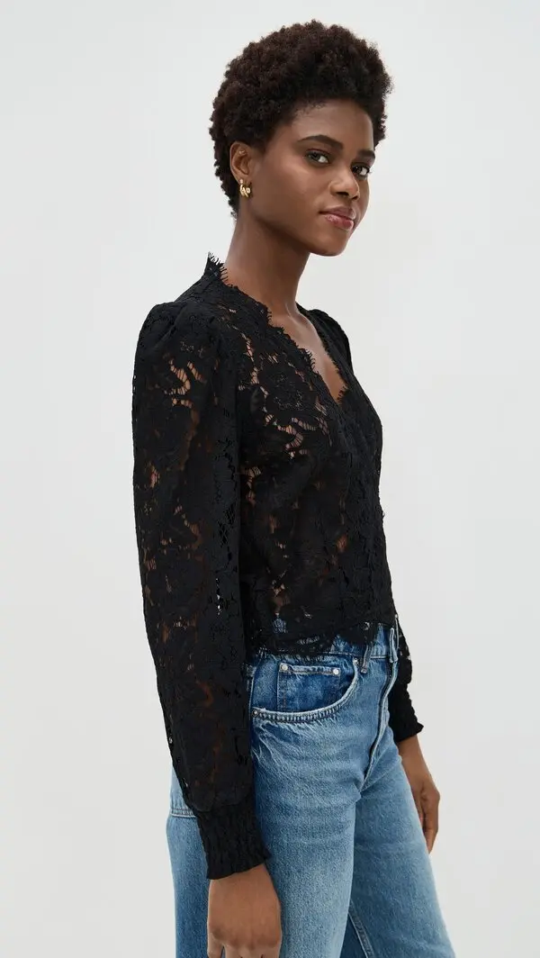 Generation Love Kairi Lace Wrap Blouse