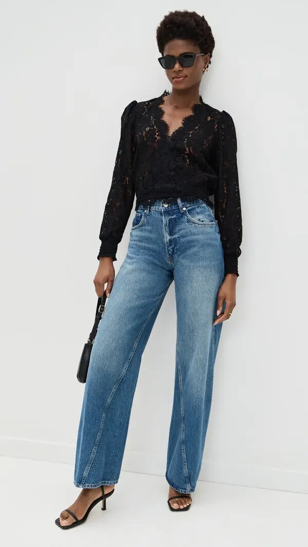 Generation Love Kairi Lace Wrap Blouse