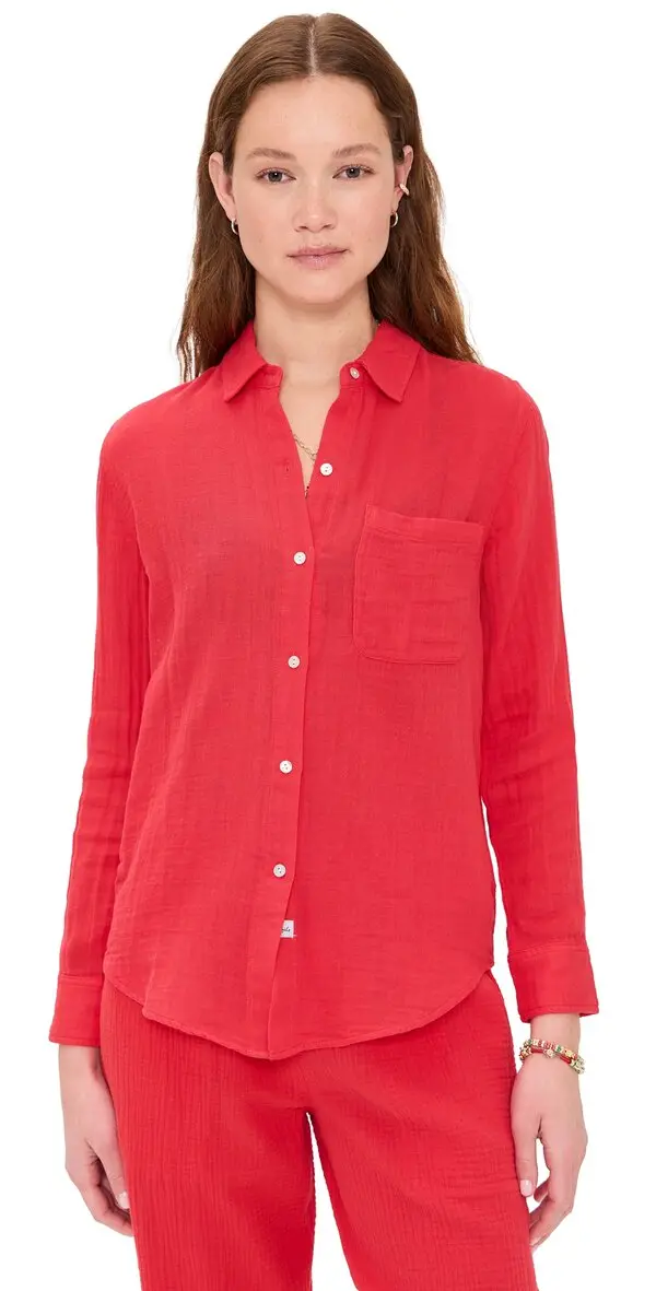 Rails Ellis Shirt - Cherry