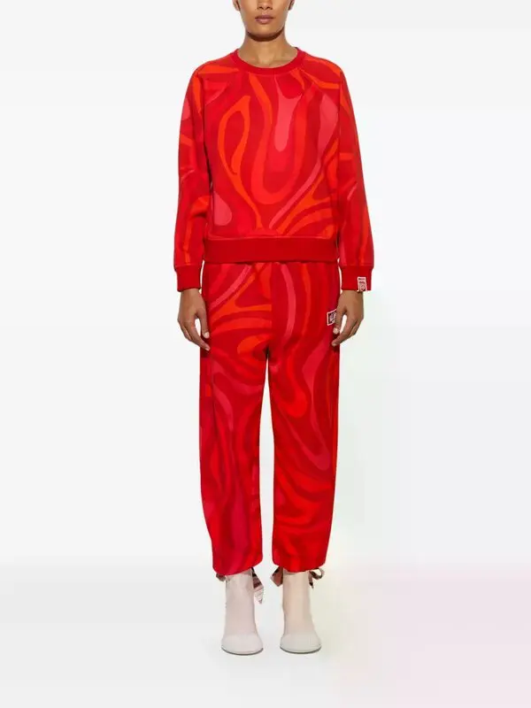 Emilio Pucci Marmo-print Sweatshirt - Red