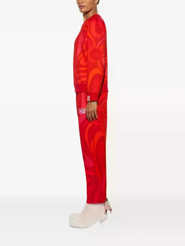 Emilio Pucci Marmo-print Sweatshirt - Red