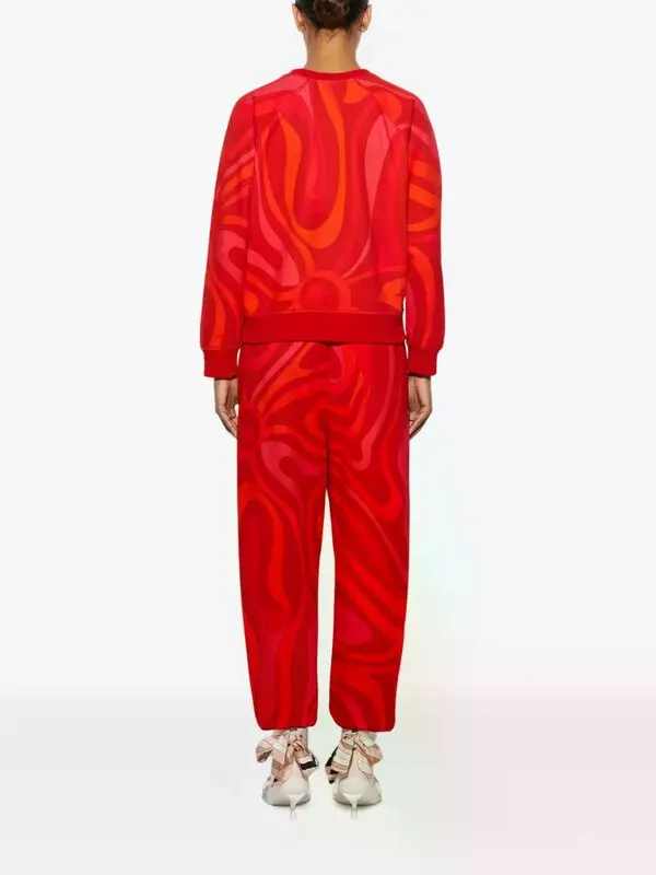 Emilio Pucci Marmo-print Sweatshirt - Red