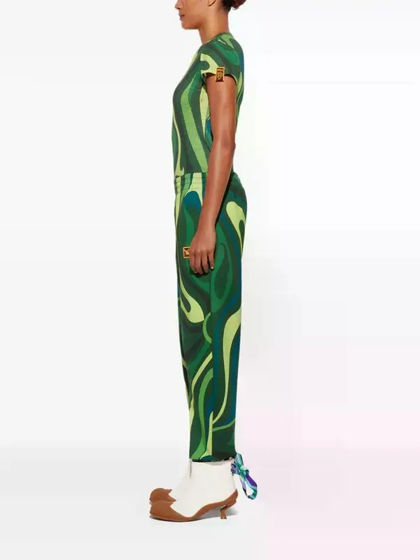 Emilio Pucci Abstract-print T-shirt - Green