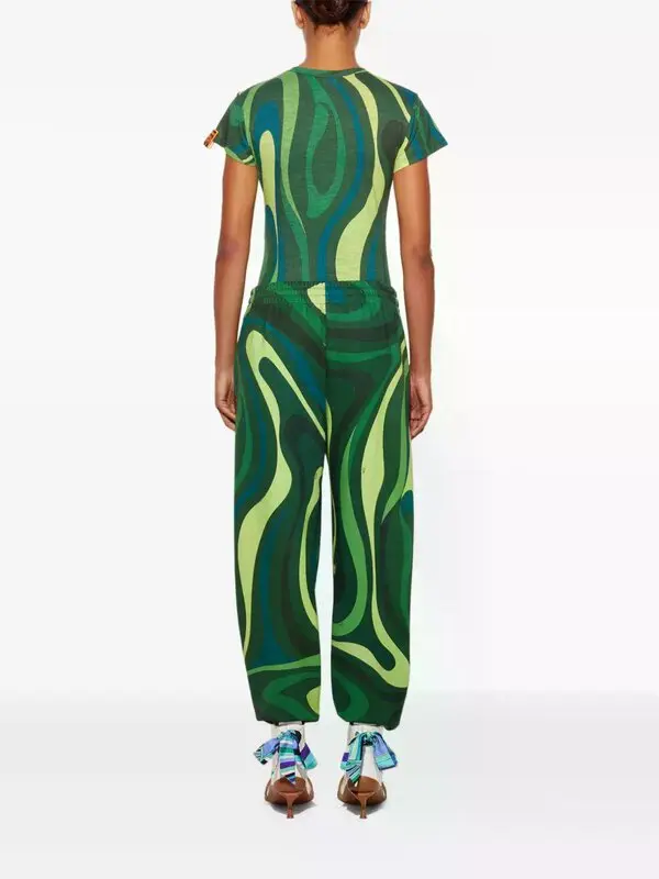 Emilio Pucci Abstract-print T-shirt - Green
