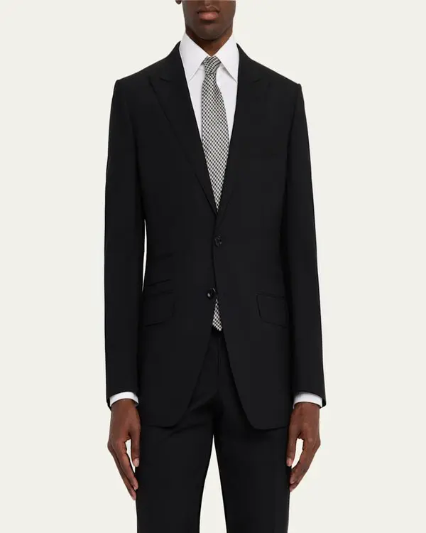 TOM FORD O'connor Wool Suit - Blk Sld