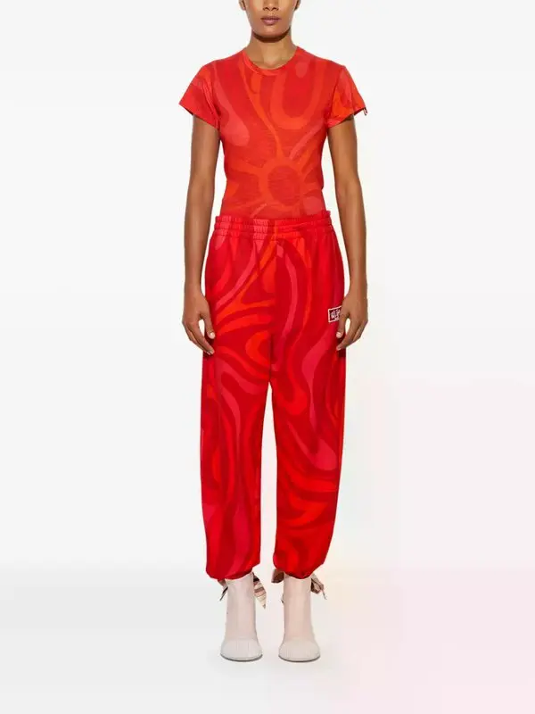 Emilio Pucci Abstract-print T-shirt - Red