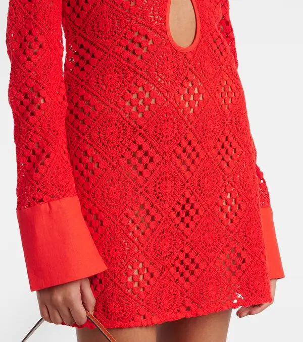 SIR. Rayure Crochet Minidress