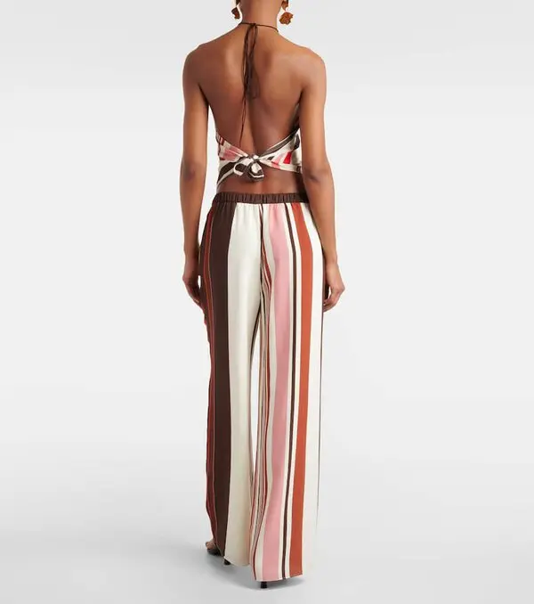 SIR. Thistle Striped Silk Top
