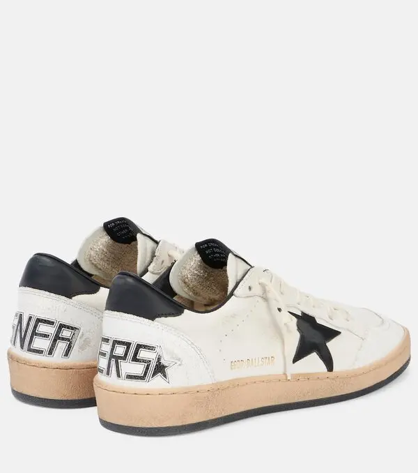 GOLDEN GOOSE Ball Star Leather Trainers - White