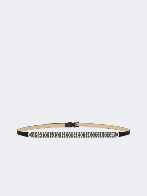 Max Mara Bejeweled Belt - Black