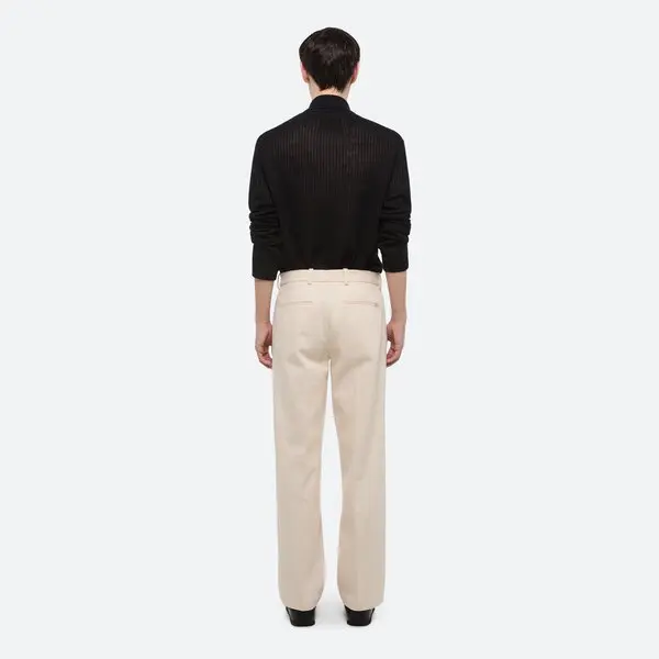 Helmut Lang Cotton Denim Car Trousers