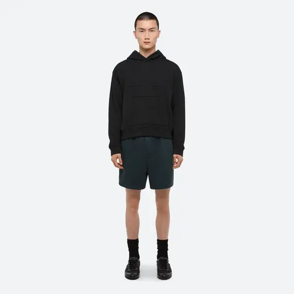 Helmut Lang Embossed Logo Hoodie - Black