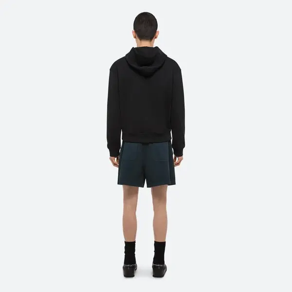Helmut Lang Embossed Logo Hoodie - Black