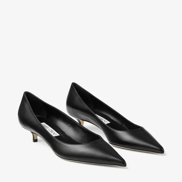 JIMMY CHOO Amelia Calf Leather Pumps - Black