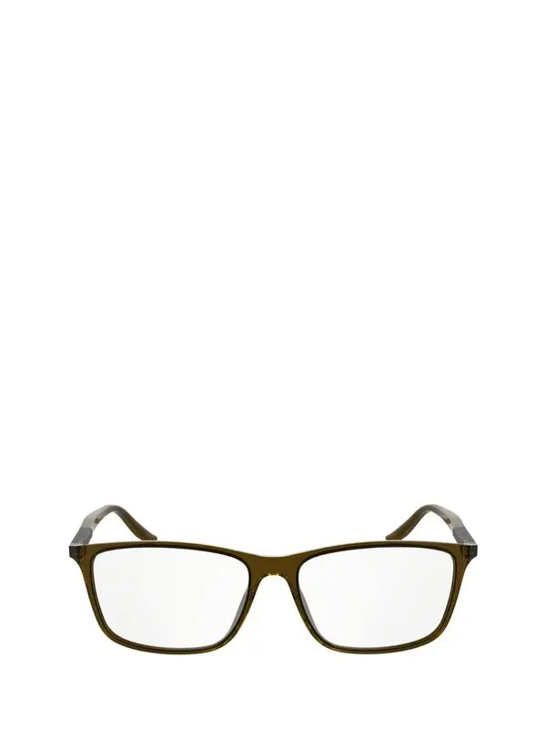 Calvin Klein Rectangular Eyeglasses - Transparent Amber