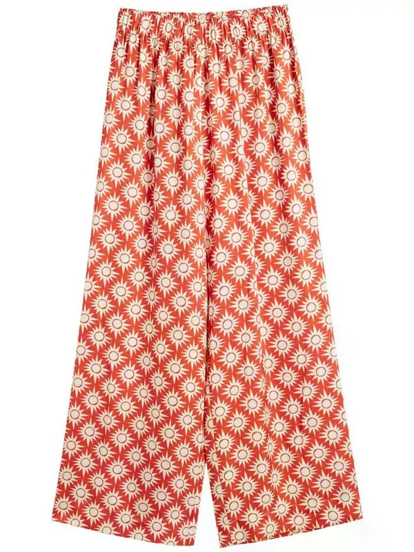Chinti & Parker X Laura Whitmore Printed Trousers - Orange
