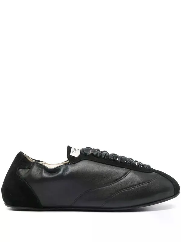 Repetto Silk Tennis Sneakers - Black