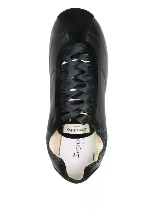 Repetto Silk Tennis Sneakers - Black