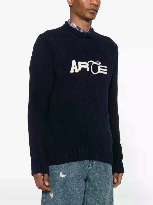 ARTE ANTWERP Logo-embroidered Pullover