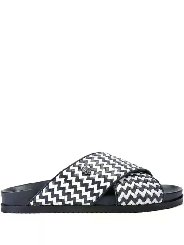 Kurt Geiger Baron Chevron Slides - Blue