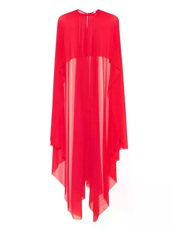ATU BODY COUTURE Semi-sheer Cape - Red