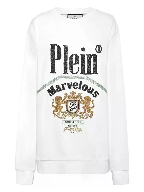 Philipp Plein Logo-embellished Sweatshirt - White