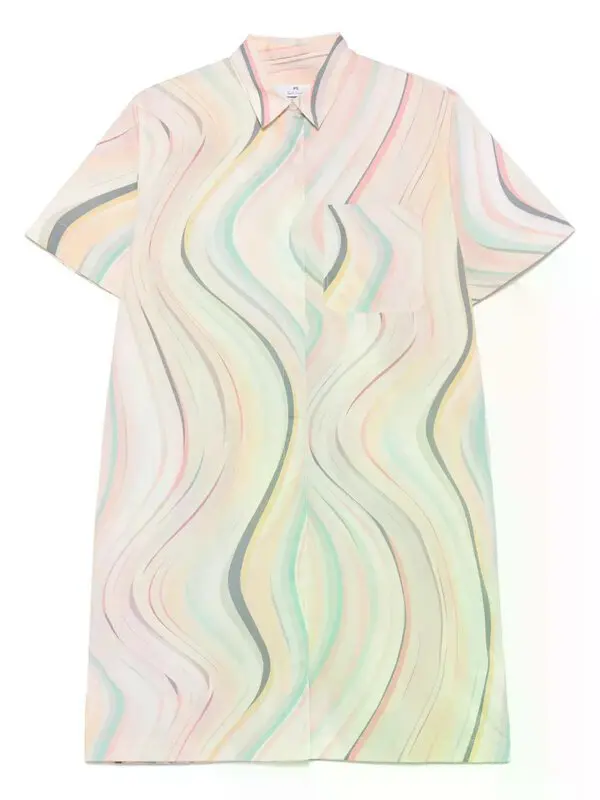Paul Smith Swirl-patterned Mini Shirt Dress