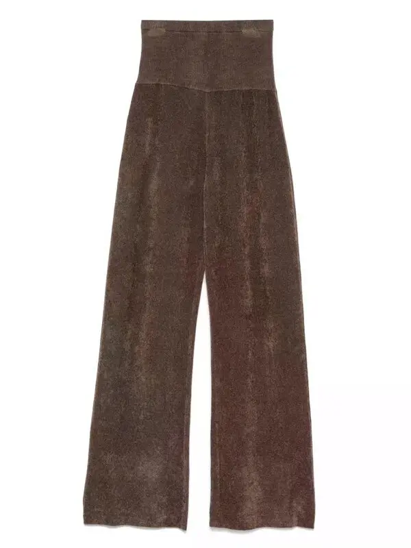AYA MUSE Knitted Trousers - Brown