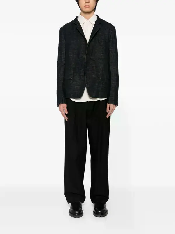 FORME D'EXPRESSION Stand-up Collar Jacket - Blue