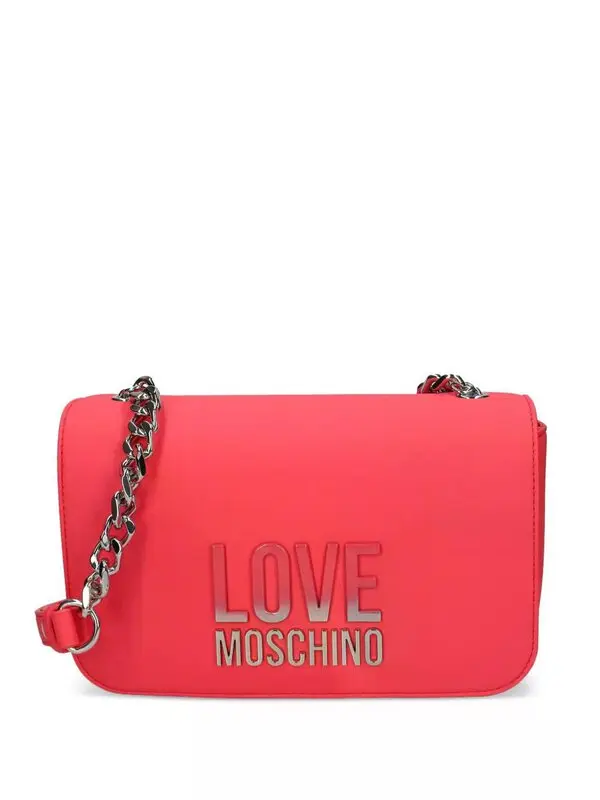 Moschino Logo-lettering Crossbody Bag - Pink
