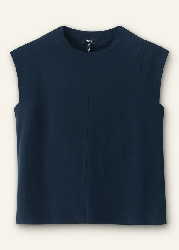 ME+EM Cap Sleeve Crewneck Tee