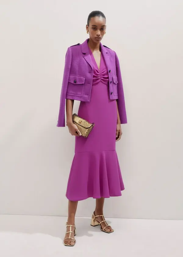 ME+EM Crepe Midi Dress