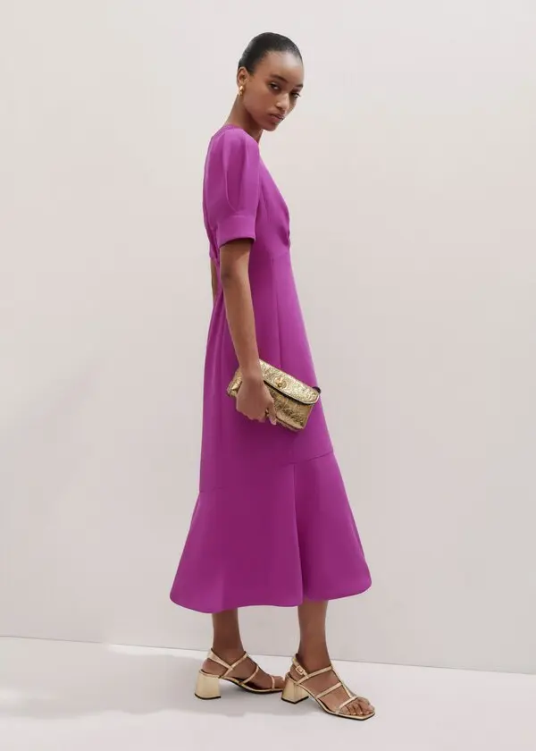 ME+EM Crepe Midi Dress