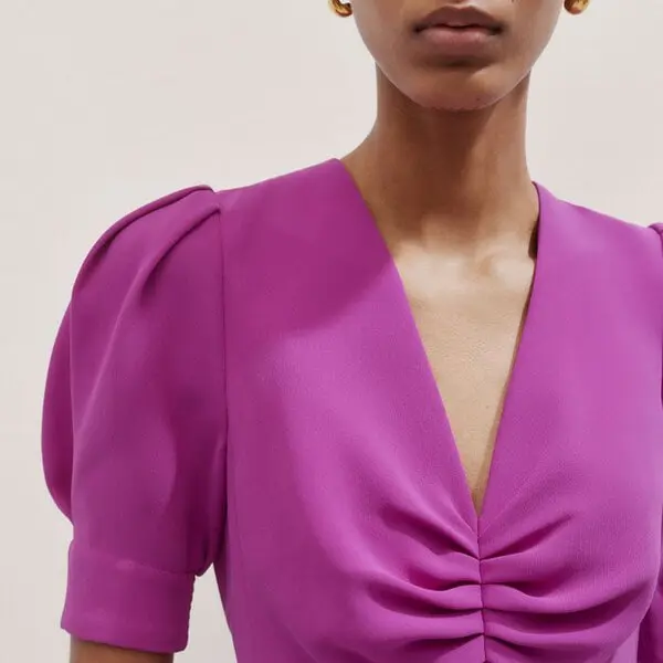 ME+EM Crepe Midi Dress