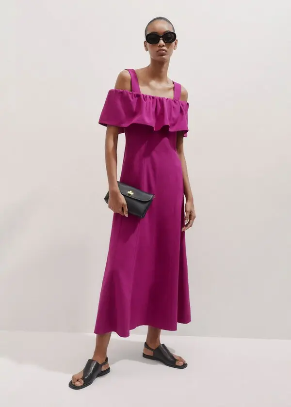 ME+EM Statement Frill Maxi Dress
