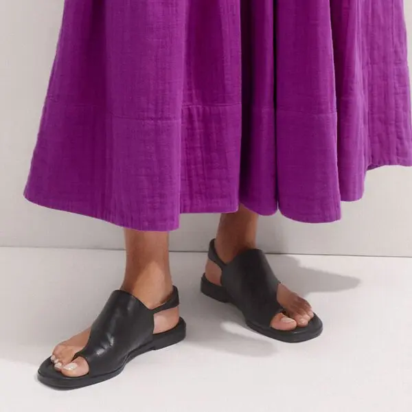 ME+EM Cheesecloth Halterneck Maxi Dress - Iris