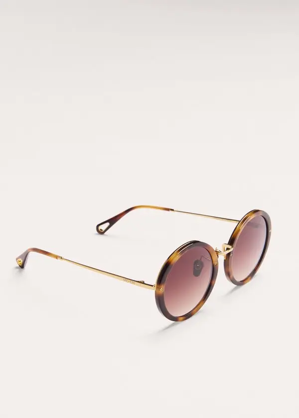 ME+EM Tortoiseshell Round Frame Sunglasses