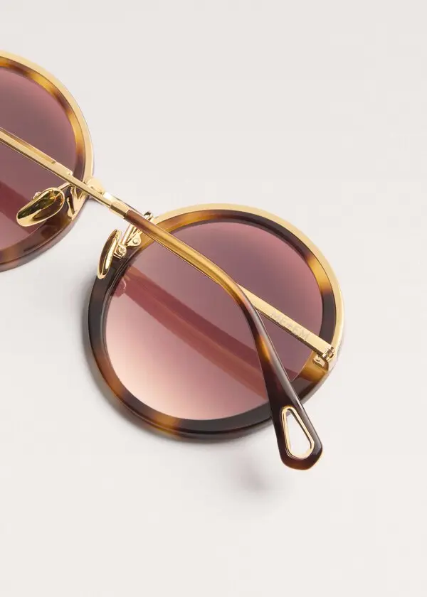 ME+EM Tortoiseshell Round Frame Sunglasses