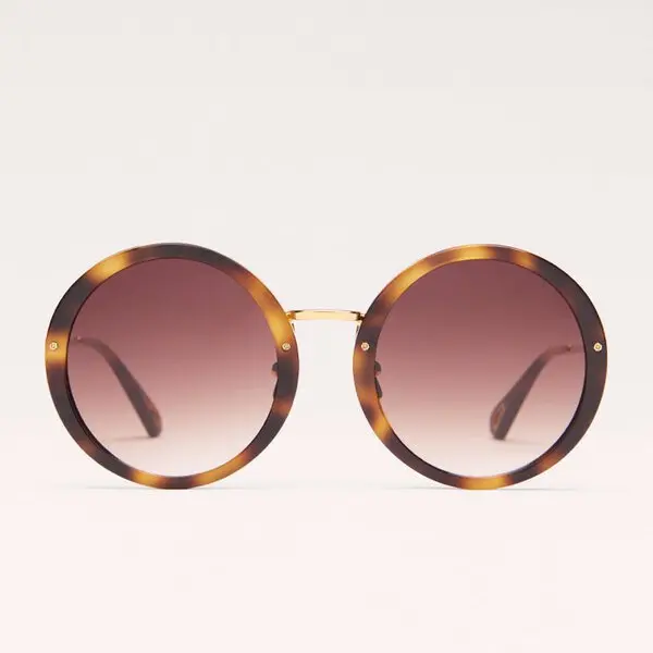 ME+EM Tortoiseshell Round Frame Sunglasses