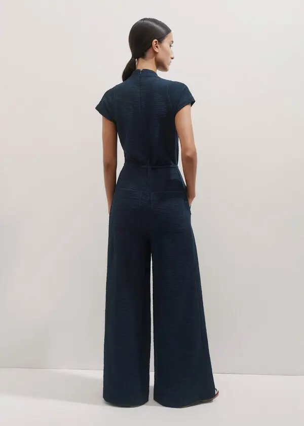 ME+EM Textured Jersey Jumpsuit