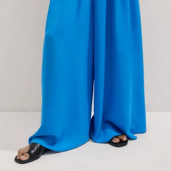 ME+EM Wide-leg Silk Trousers
