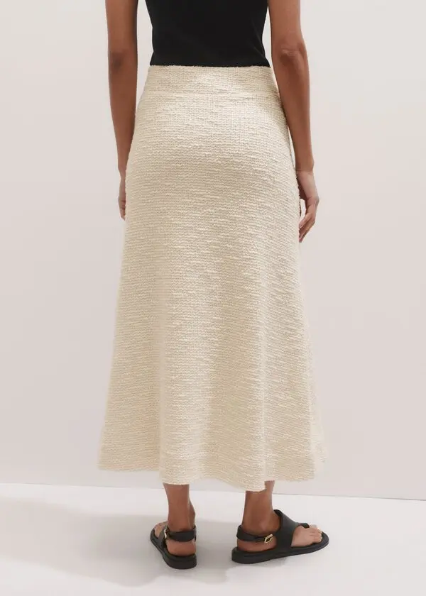 ME+EM Bouclé A-line Skirt