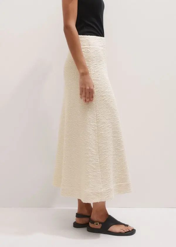 ME+EM Bouclé A-line Skirt