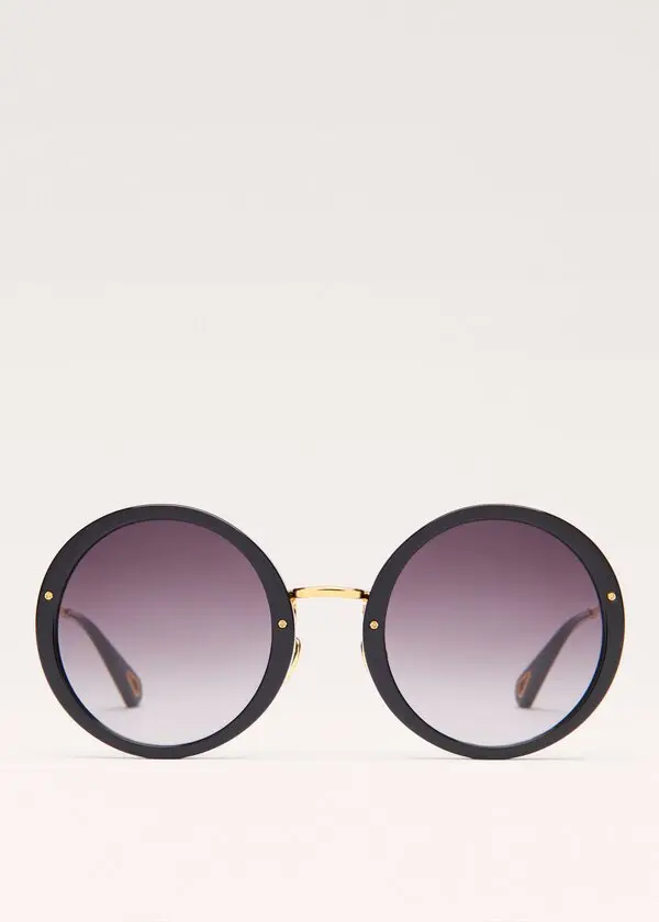 ME+EM Circular Sunglasses - Black